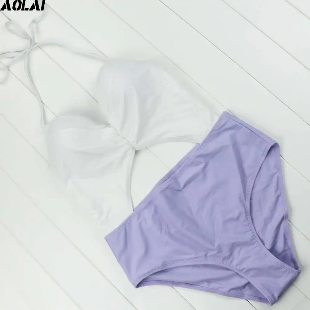 Cut Out One Piece Swimsuit Bow Swimwear Women 2017 Sexy Backless