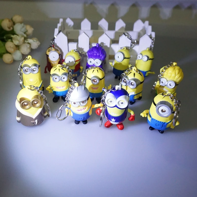 Wholesale 18 kinds of Led Minions Keychains,Despicable Me 3 minion,talk ...
