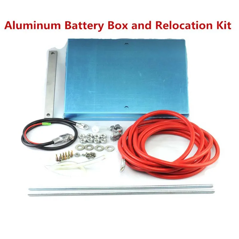 Racing auto Complete Aluminum Battery Box Relocation Kit Universal ...