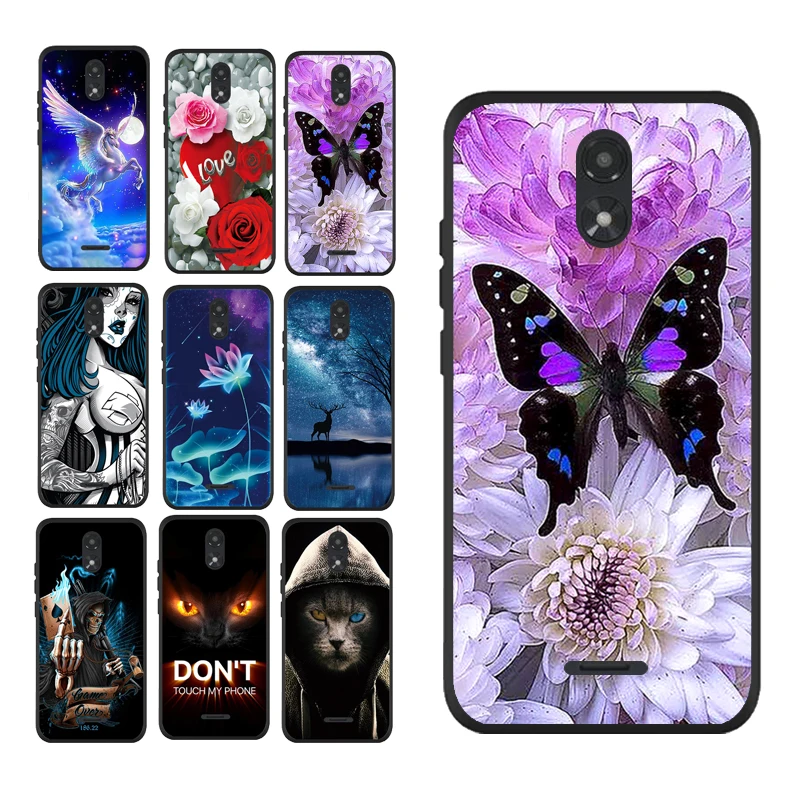 Funda bonita mariposa con flor púrpura para DEXP BS650, carcasa, bolsa|Fundas antigolpes para ...