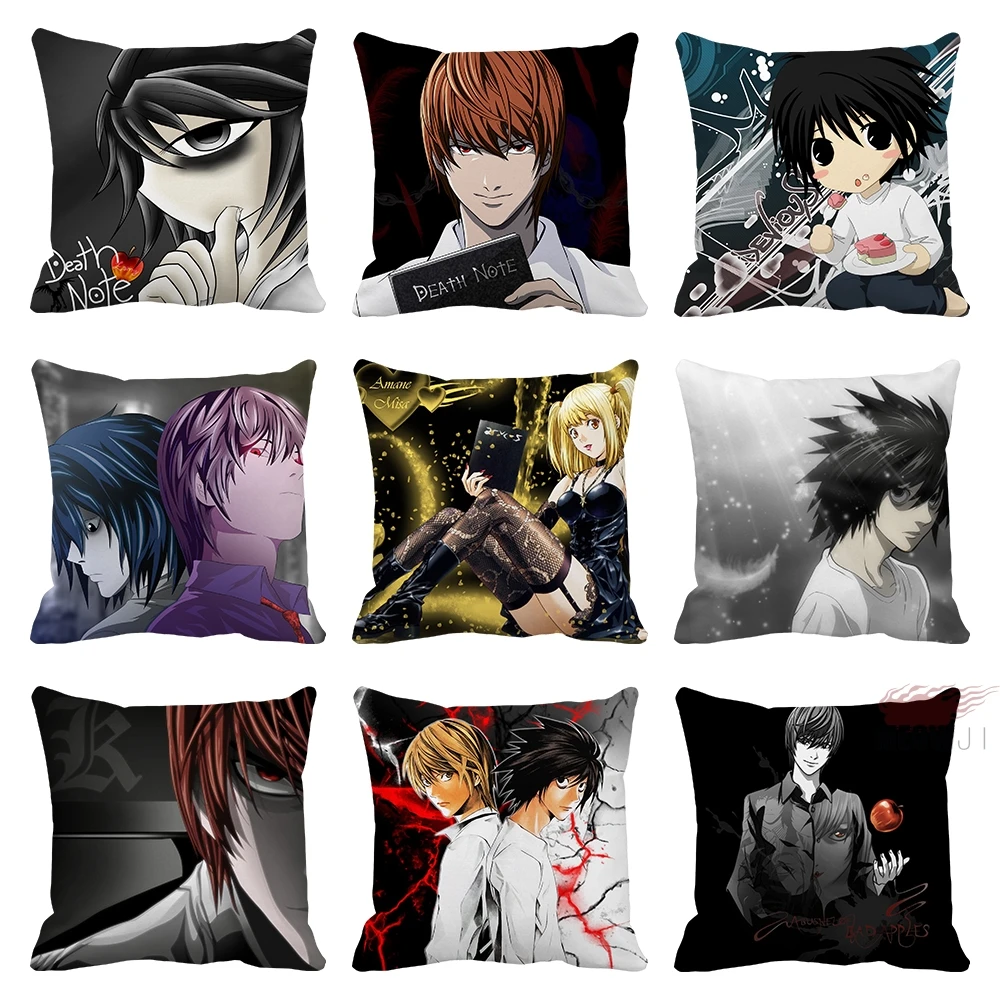 Death Note Anime Multi Size Throw Pillow Case Free Shipping|Pillow Case ...