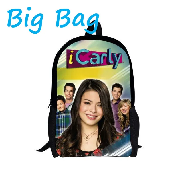 Hot 2016 Trendy Kids Cartoon Schoolbag Famous Characters iCarly ...