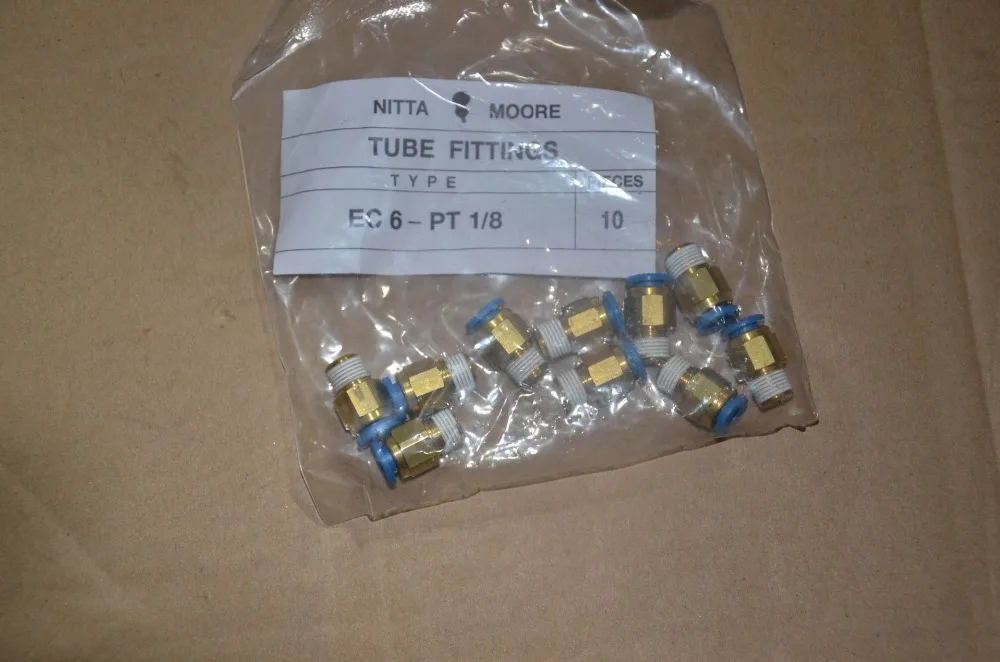 NITTAมัวร์นำเข้าเชื่อมต่อที่รวดเร็วตรงท่อกดกระทู้EC6 PT1/8 VO 6 01 ...