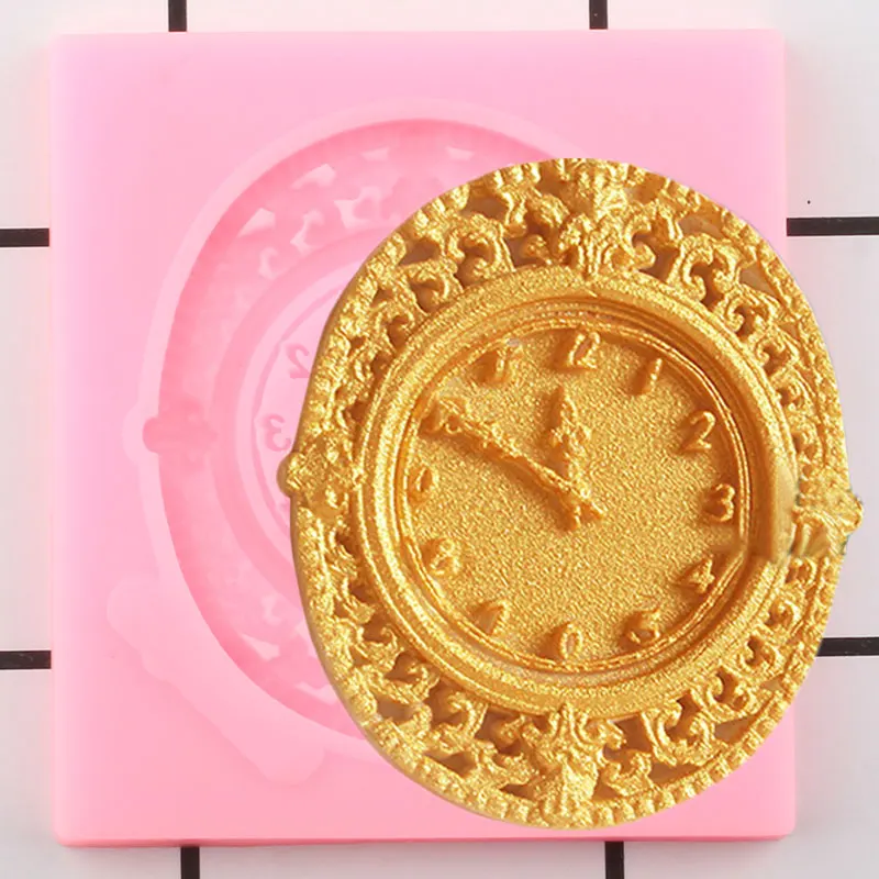 3D-Clock-Silicone-Mold-Cake-Border-Fondant-Molds-Cupcake-Topper-DIY ...