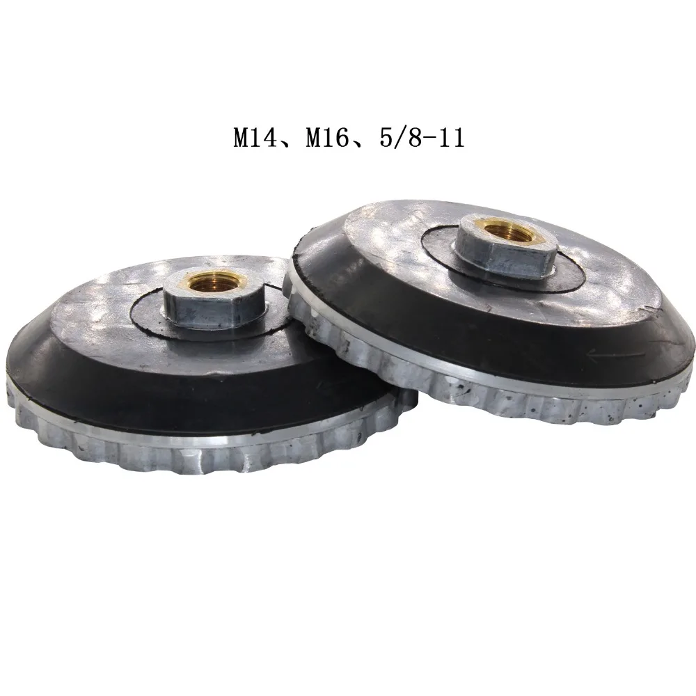 100mm 125mm Snail Lock Backer Pad Adapter Aluminum M14 M16 5/8" 11 ...