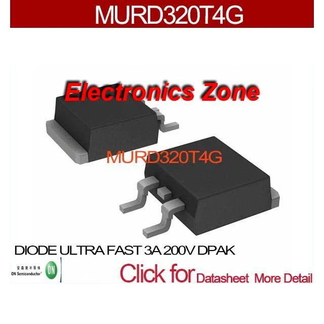 MURD320T4G 다이오드 울트라 빠른 3A 200 볼트 DPAK MURD320T4G 320 MURD320 320 톤 D320 RD320|d320| - AliExpress