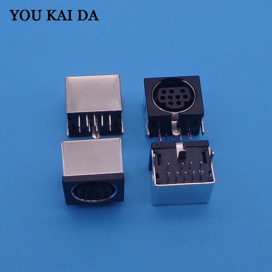 Metallic Housing Female DIN 9 Mini Pin Rectangle S video Adapter ...