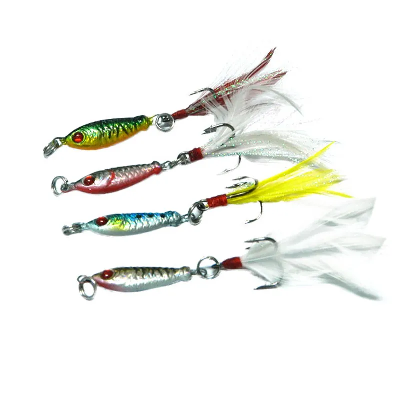 world wind 2017 new Lot 4pcs Hard Metal Fishing Lures Small Minnow Lure ...