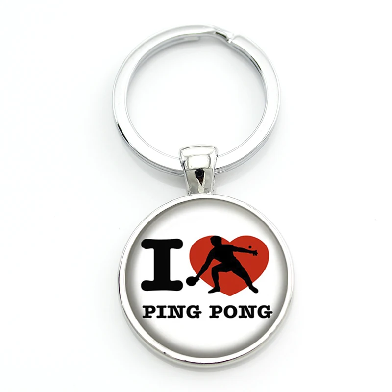 New Arrival Table Tennis Pingpong art keychain vintage popular casual ...