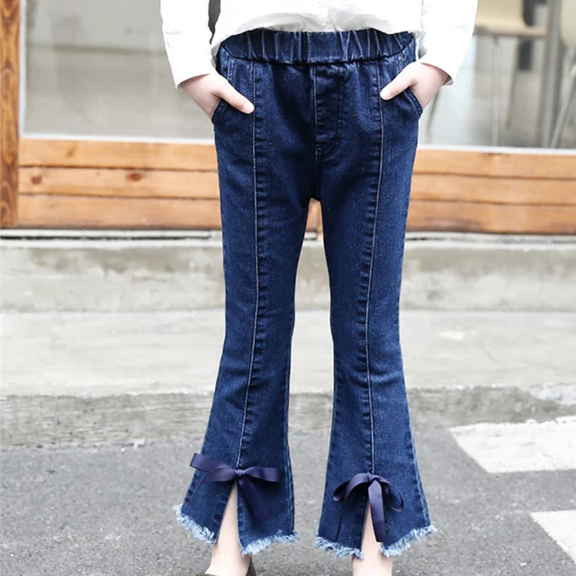 teenage girls pants 12 years high waist boot cut jeans for girls ...