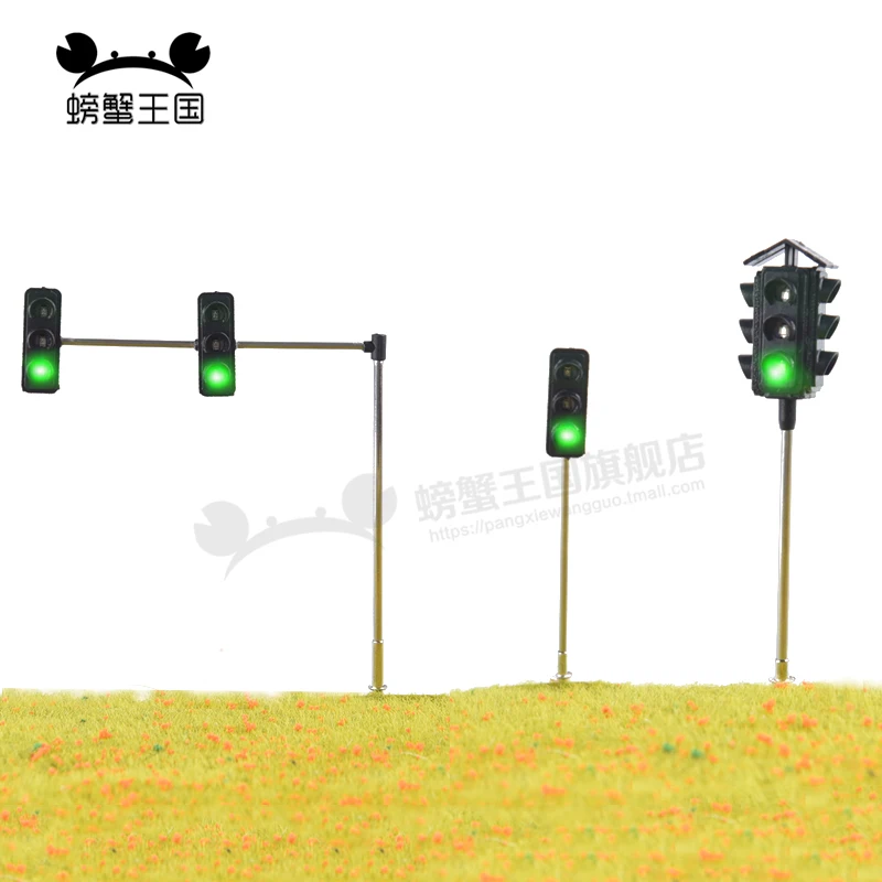 HO scale model traffic signal lilghts lamp LED for Model Train layout ...
