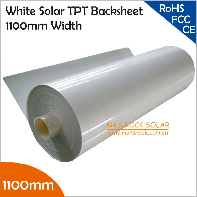 5meter/lot Wholesale 1100mm Solar Back Sheet, 0.35mm Thickness Pv Back ...