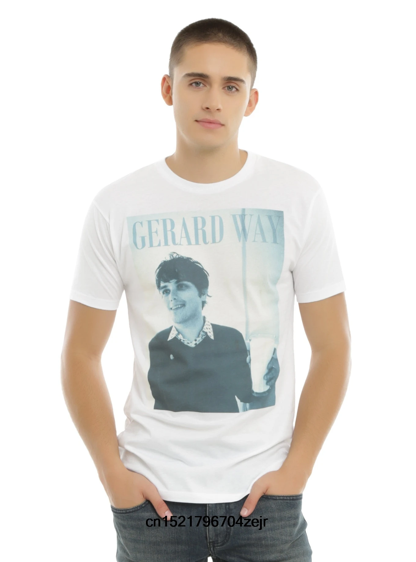 T shirt de hombres de moda de verano de GERARD WAY leche algodón T ...