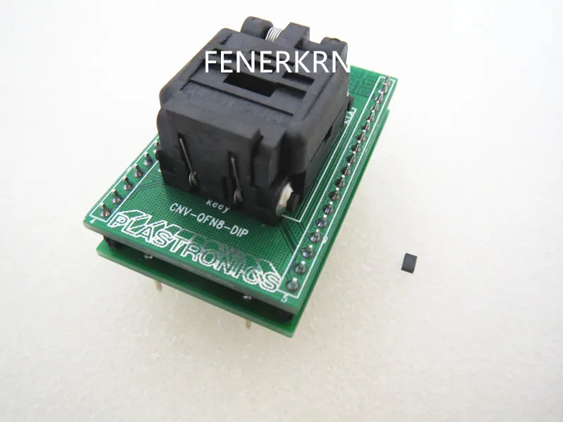 Clamshell qfn8/dip8 uson8/dip 3*3*0.65mm ic queima adaptador de teste ...