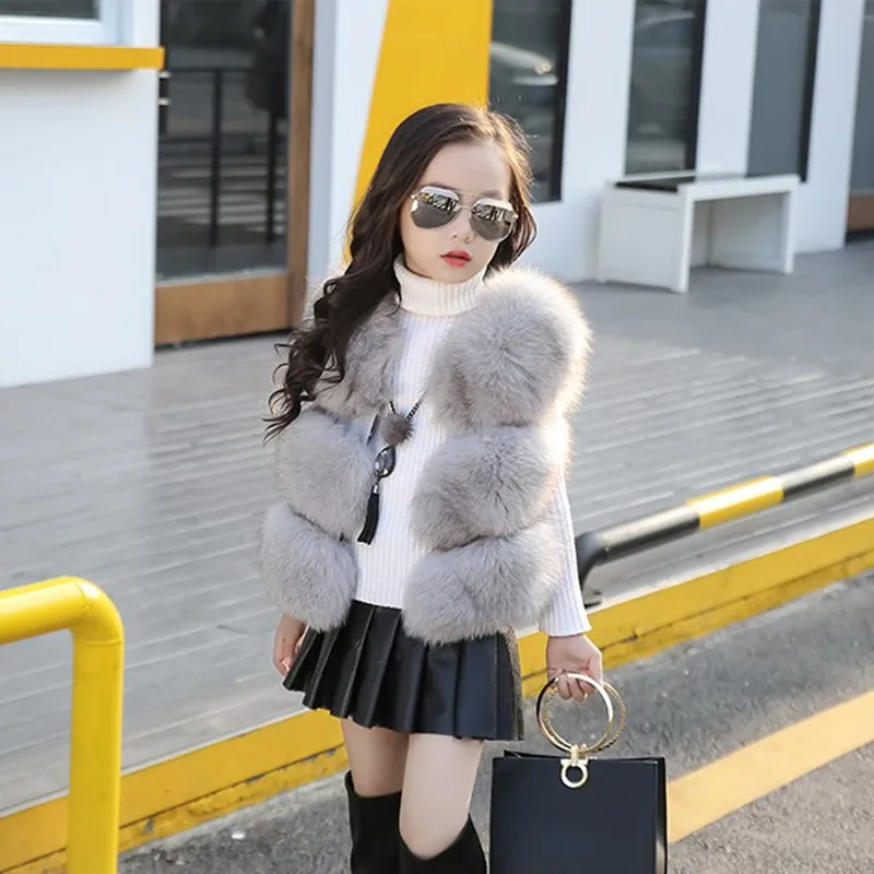 Children-s-Imitation-Fox-Fur-Vest-Girls-Fall-Winter-Short-Section ...