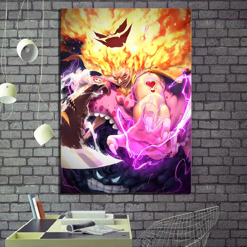 Charlotte Linlin Big Mom Pirates Poster Canvas Painting | One piece ...