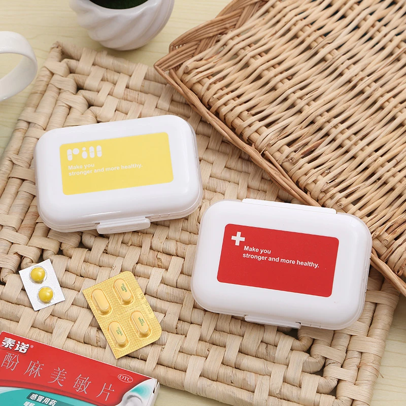 Commonly used drugs Boxes Portable Medication 8 Grids Box Plastic ...