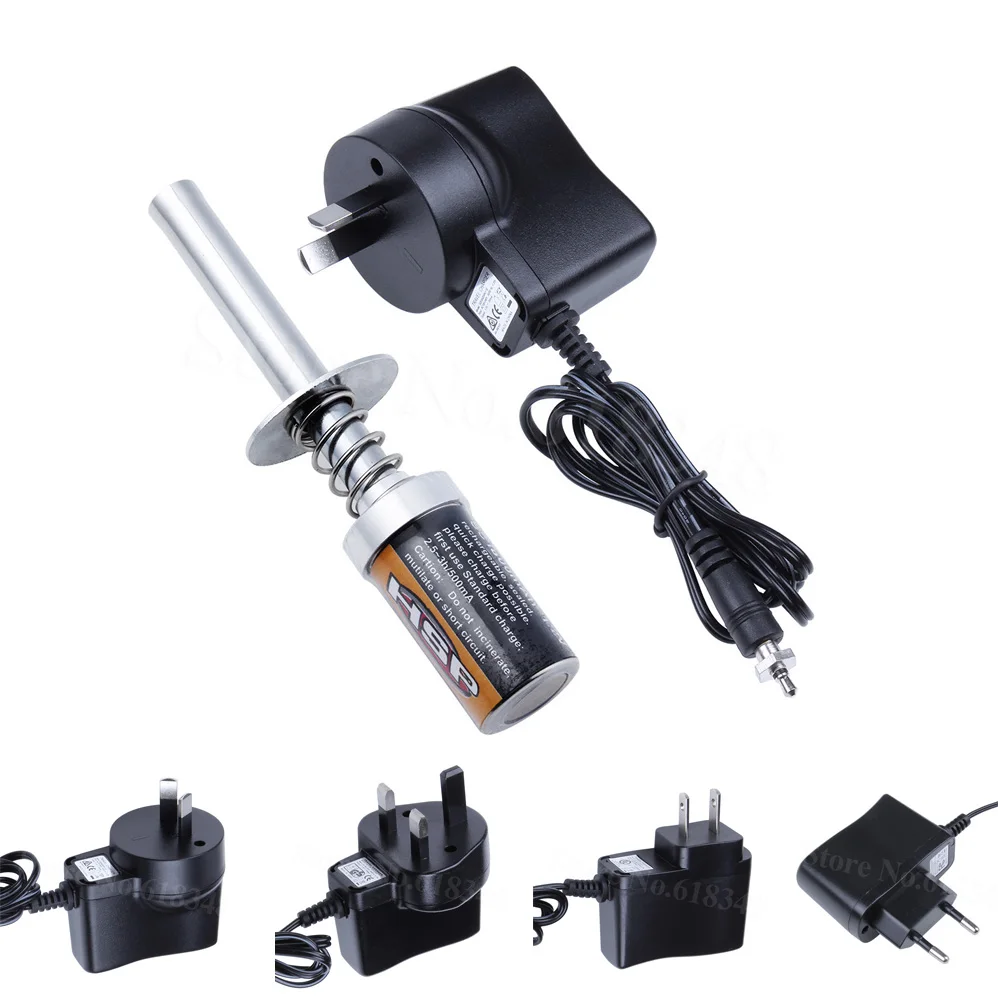 Rc 1800mah Rechargeable Glow Plug Igniter Starter Ignitor With Charger ...
