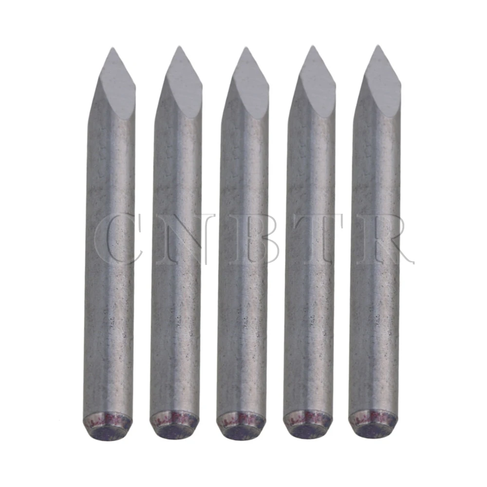 CNBTR 5x Carbide Steel 45 Degree 0.1mm CNC Router Triangular Pyramid ...