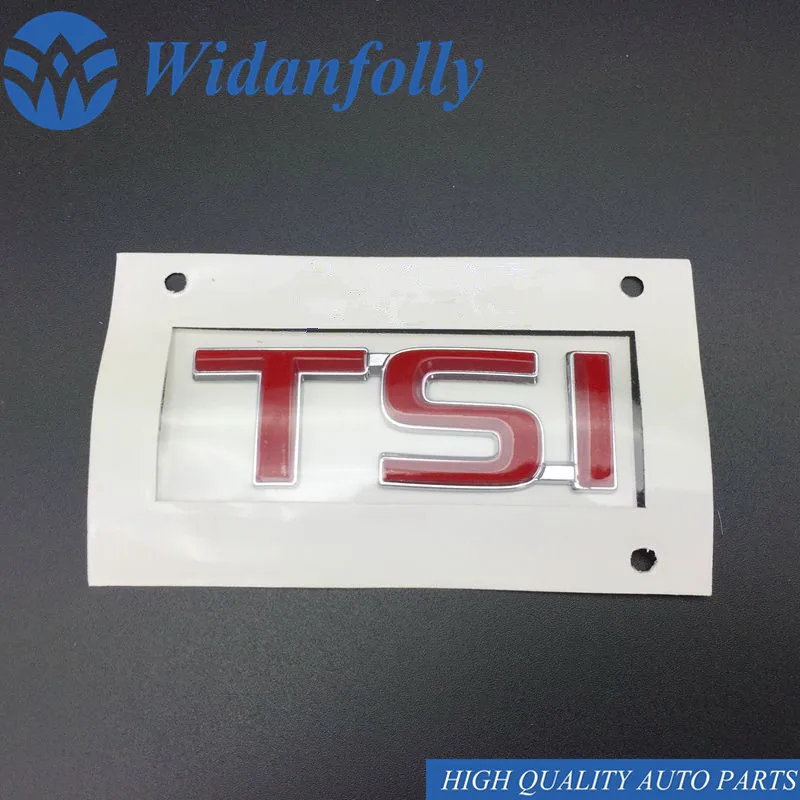 Widanfolly Red TSI Rear Trunk Boot Lid Letter Sticker Alphabet Decal ...