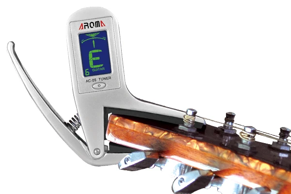 Capo Tuner Classic - Spring Clamp Metal Capo with Built-In Tuner - MyCapos