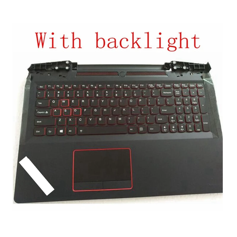 New Keyboard For Lenovo For Ideapad Y700 Y700-15 Y700-15isk Upper Cover For Touchpad Us Keyboard ...