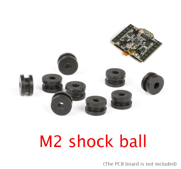 30pcs M2 Rubber Shock Absorbing Ball For Fpv Rc Quadcopter Flight ...