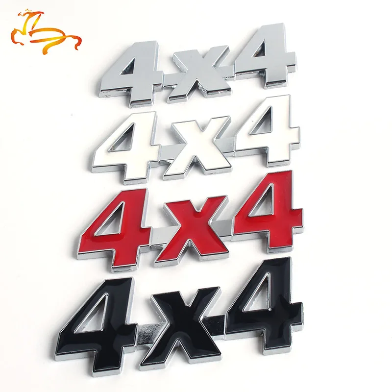 Metal+aluminum 3d 4x4 Displacement Car Stickers Logo Emblem Badge Truck ...