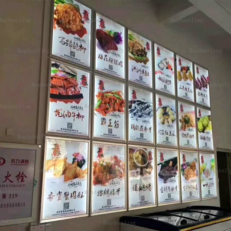 10PCS-A2-Aluminum-Frame-LED-Illuminated-Menu-Light-Boxes-Restaurant-LED ...