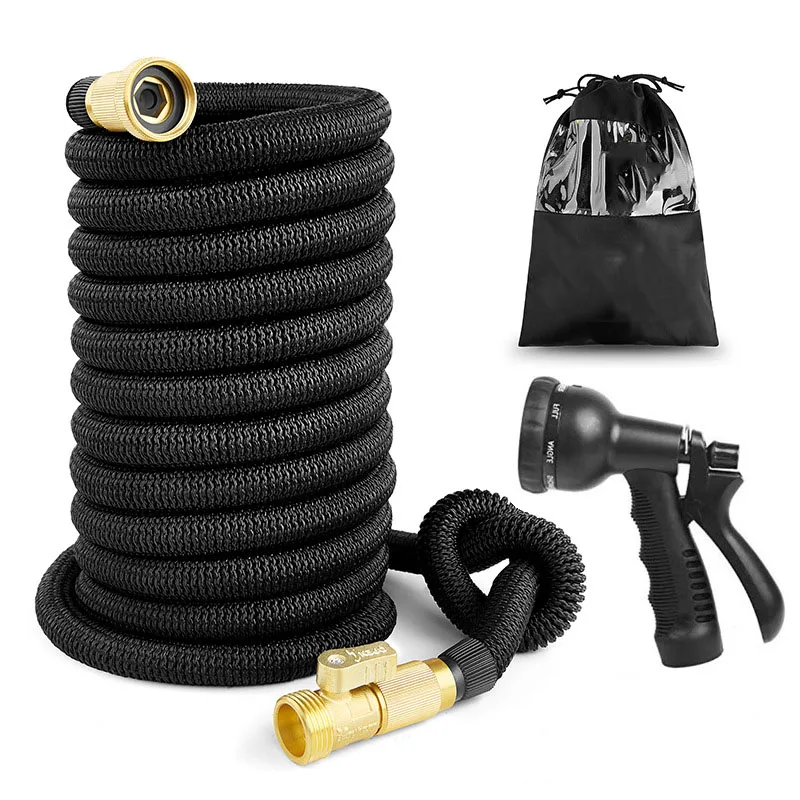 Retractable Garden Hose 25ft 75ft Magic Hose 6 x 10 Natural Rubber Hose ...