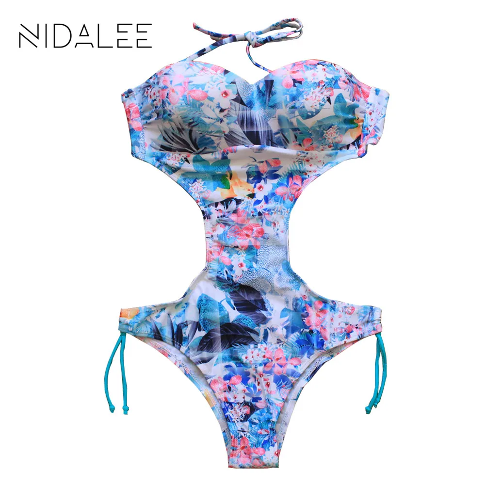 2018 New One Piece Swimsuit Swimwear Women Sport Sexy Backless