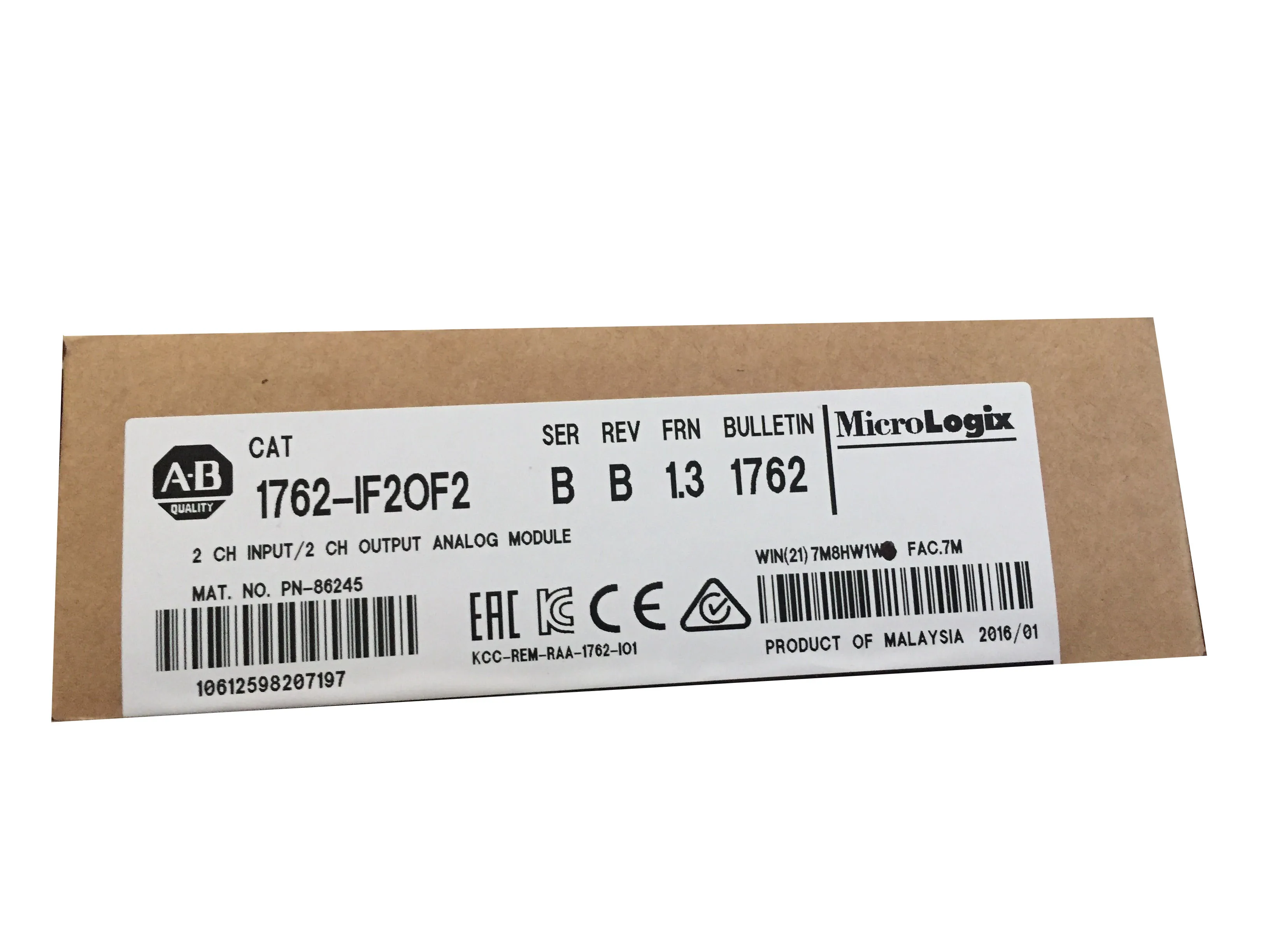 Original Micrologix 1762 If2of2 Analog Input Output Module 1762 If20f2 Analogue Differential
