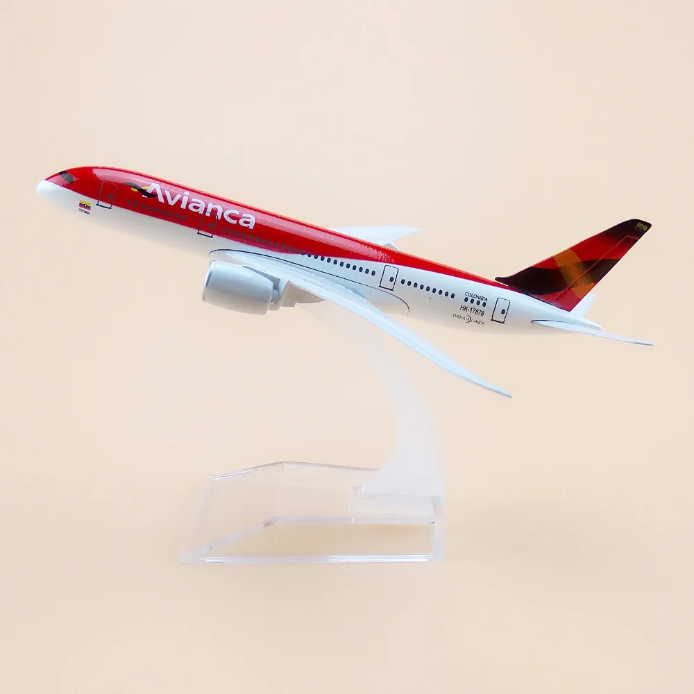 15cm Alloy Metal Air Avianca Model Boeing 787 B787 Airlines Model ...