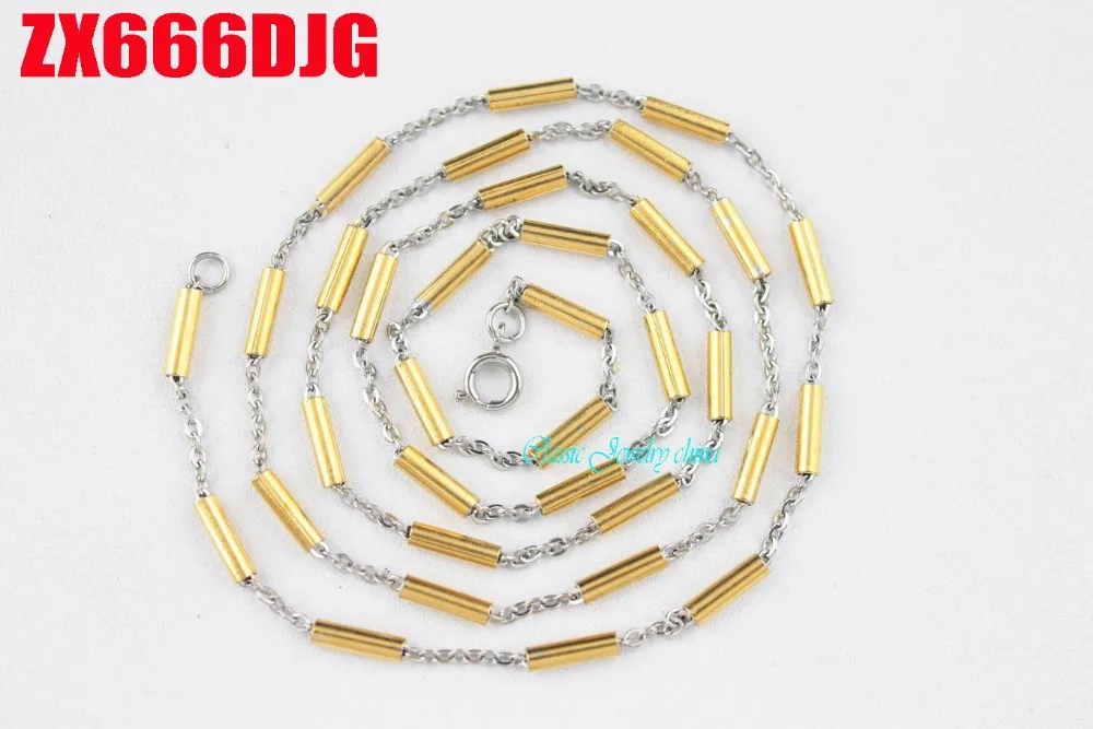 Chapado en oro color 1,5mm cadena cruzada añadir cask Acero inoxidable ...