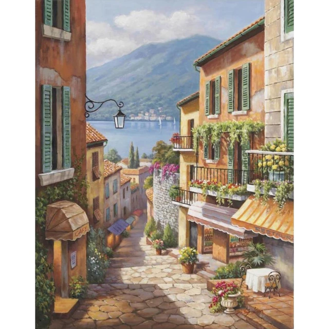 Italian Street Scene Paintings