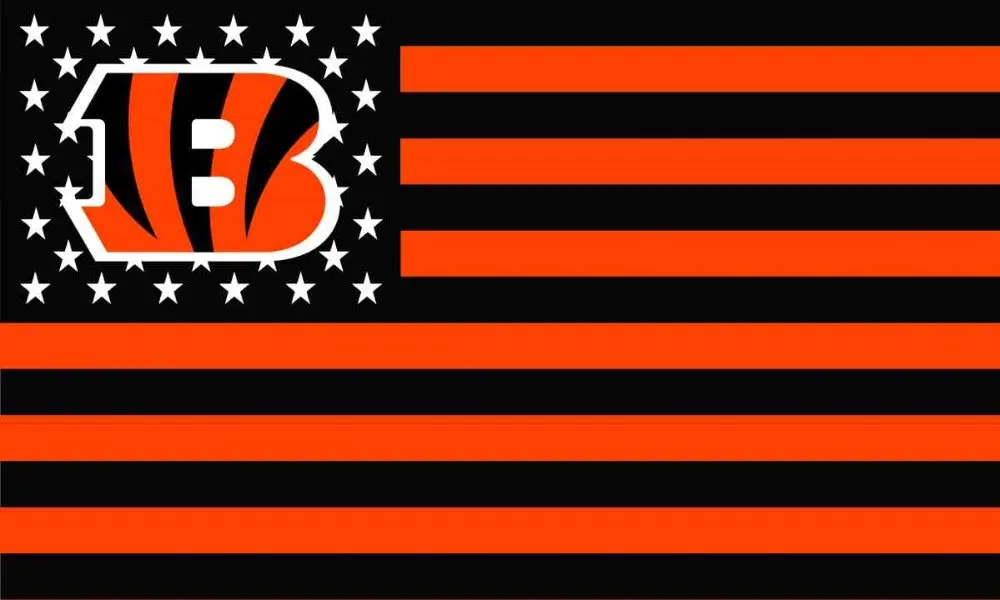 Cincinnati Bengals flag 3ftx5ft Banner 100D Polyester Flag metal ...
