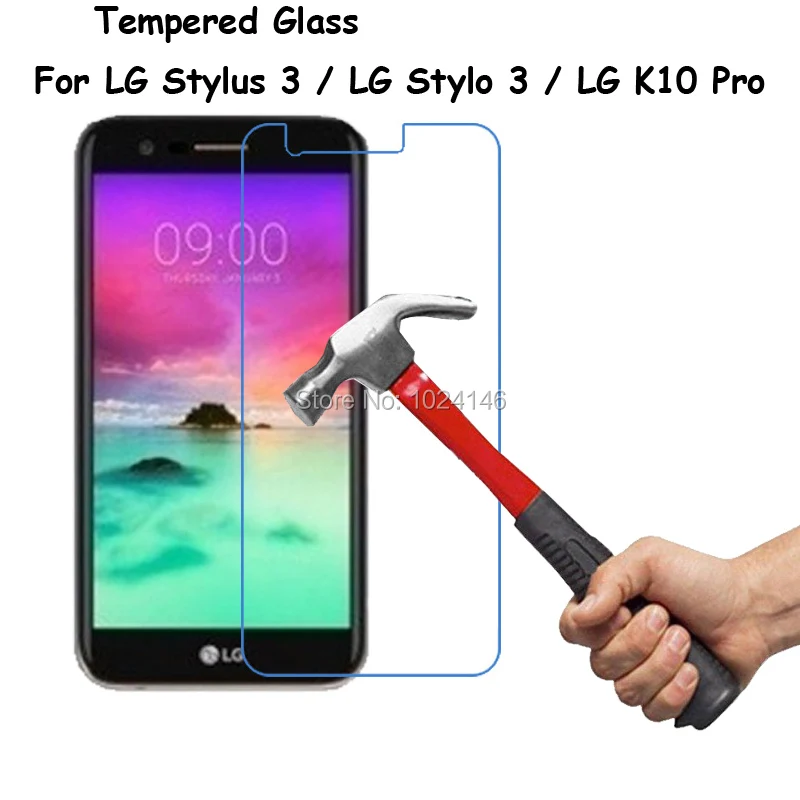 For LG Stylus 3 / LG Stylo 3 / LG K10 Pro 5.7" Clear Tempered Glass ...