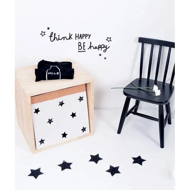 "think happy be happy" Motto Proverbs DIY Wall Sticker For Baby Room ...