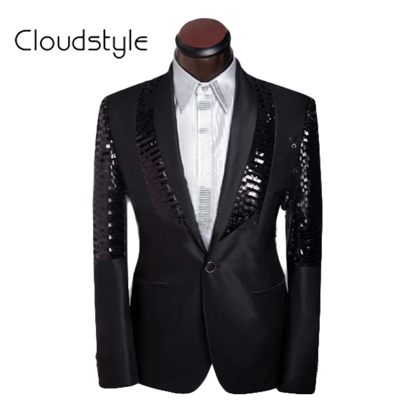 Men Business Suit costume homme 2016 Sequined Dress Groom Suits Mens ...
