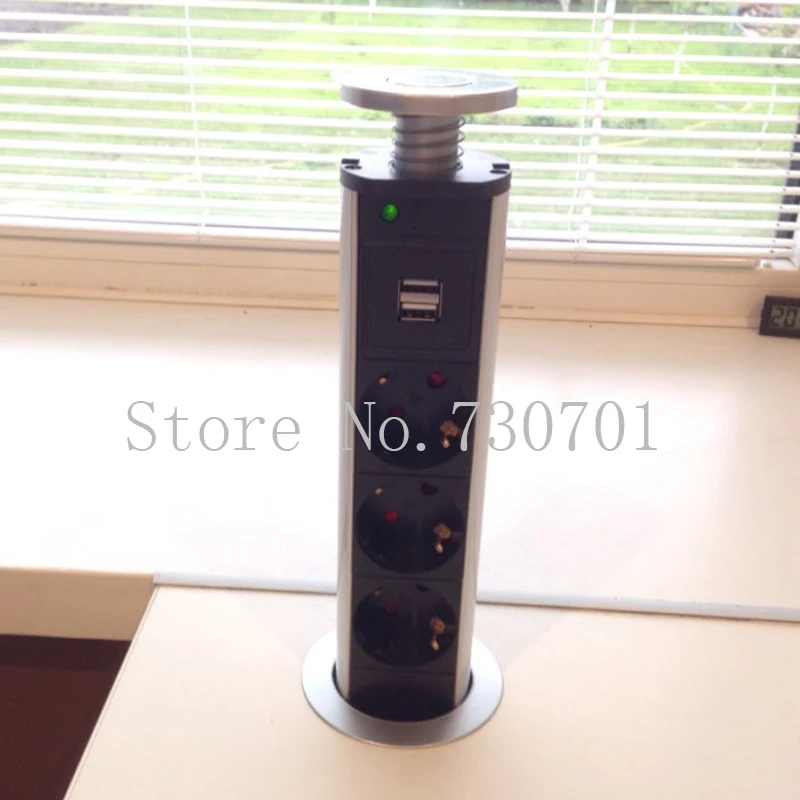 Pop-Up-Electrical-Power-Outlet-Socket-Kitchen-Desk-Worktop-2-charge-USB ...