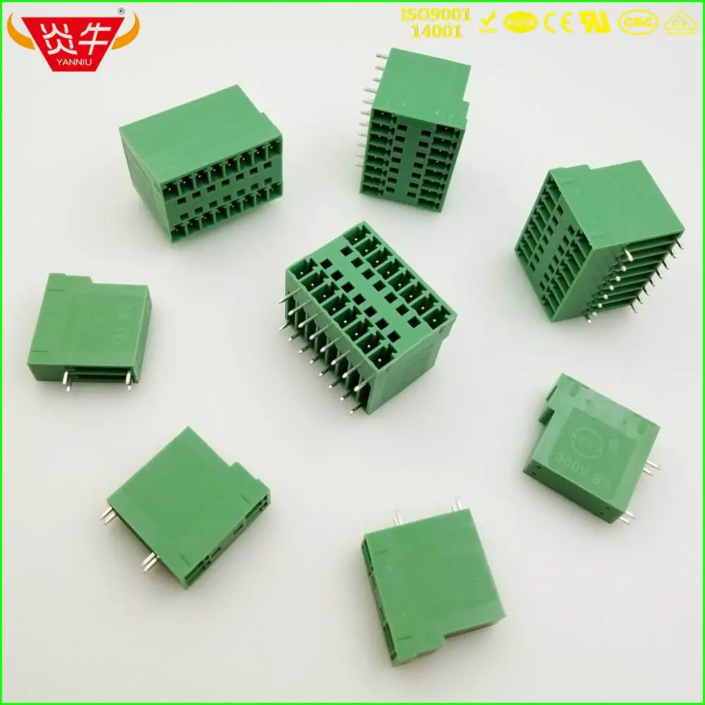 KF2EDGRH 3.5 6P MALE 15EDGRH 3.5mm 12PIN DOUBLE ROW PCB RIGHT ANGLE CONNECTOR PLUGGABLE PLUG IN ...