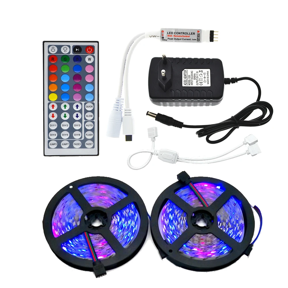 10M LED Strip Set SMD 5050 RGB 600LED Flexible Tape Home Decoration ...
