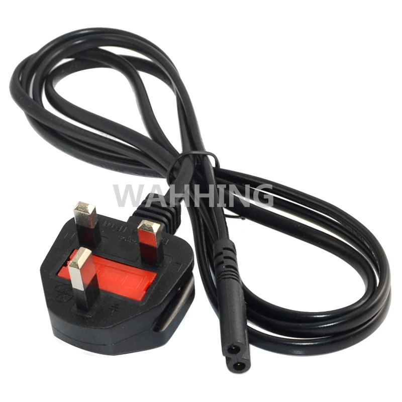 UK Plug 2Pin Power Cord Cable 2 Prong Laptop AC Adapter Lead 2 Pin ...