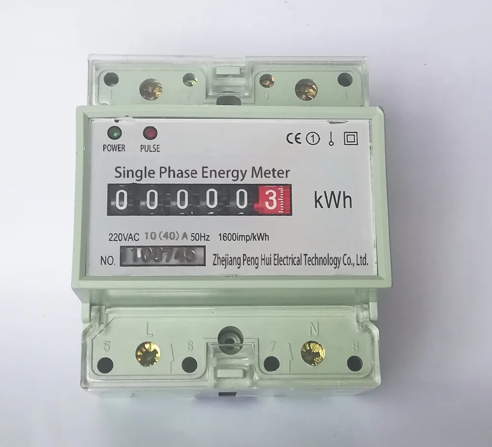 Digital Modbus single phase energy meter electric meter power Din Rail ...