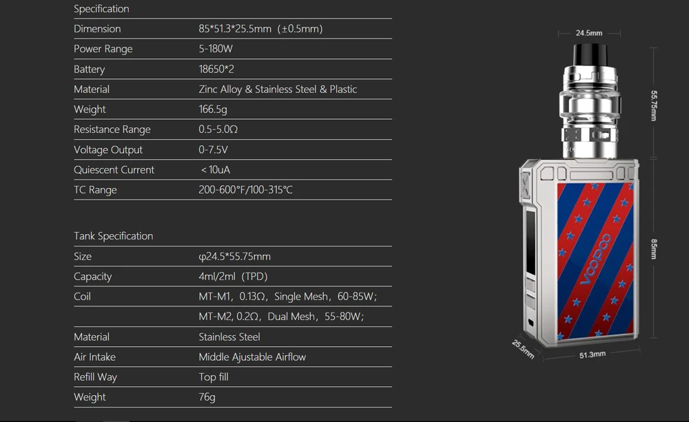 Free voopoo alpha zip 180w vape kit - colorstereo