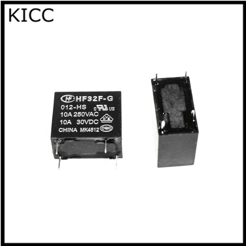 100Pcs Relay HF32F G 012 HS JZC 32F G 012 HS DIP4 10A 12v-in Relays ...