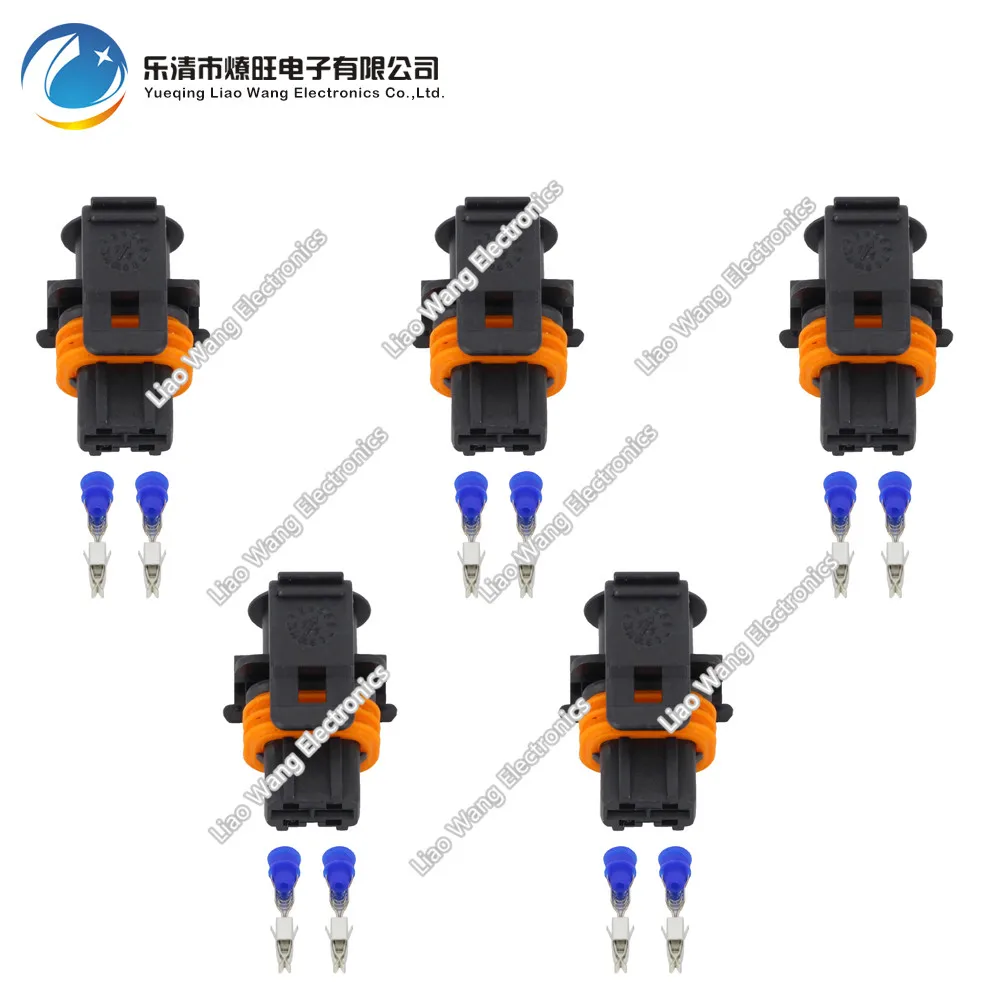 5 Sets/lot Delphi 2 Pin Male Sensor Connector 12162000-in Connectors