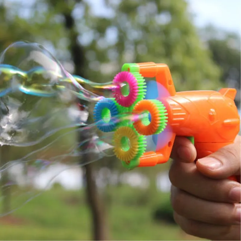 5pcs-set-Electric-Soap-Bubble-Gun-5-battery-power-Automatic-Bubble ...