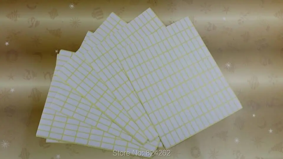 288 Pcs Mini Blank Label 8 X 20mm Plain White Self Adhesive Price ...