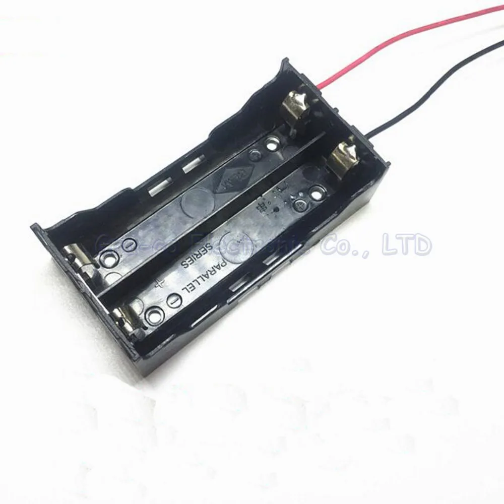 25pcs 18650 Battery Case Holder 2*18650 Battery Storage Box with wire ...